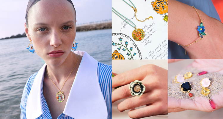 法式輕珠寶 Les Néréides 秋冬新品濃濃異國風！花卉項鍊、耳環到戒指做工精緻又可愛，女孩們怎麼能不心動 | Bella.tw儂儂